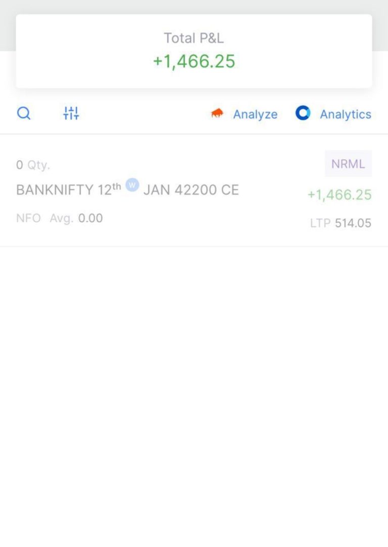 Stock Market Profit and Loss Screenshot | P&L Screenshot