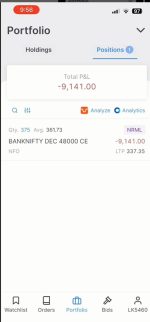 Stock Market Profit And Loss Screenshot | P&L Screenshot